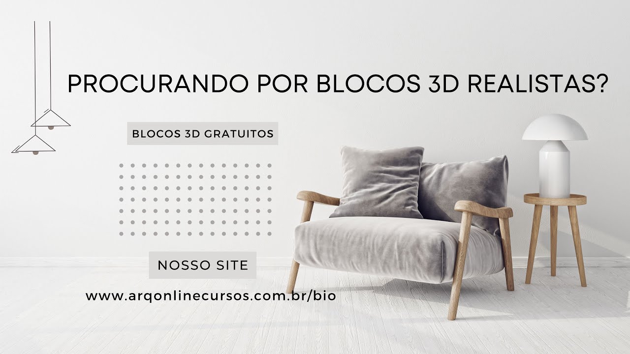 O MELHOR SITE PARA BAIXAR BLOCOS 3D GRATUITOS E REALISTAS PARA SEU PROJETO #3d - YouTube