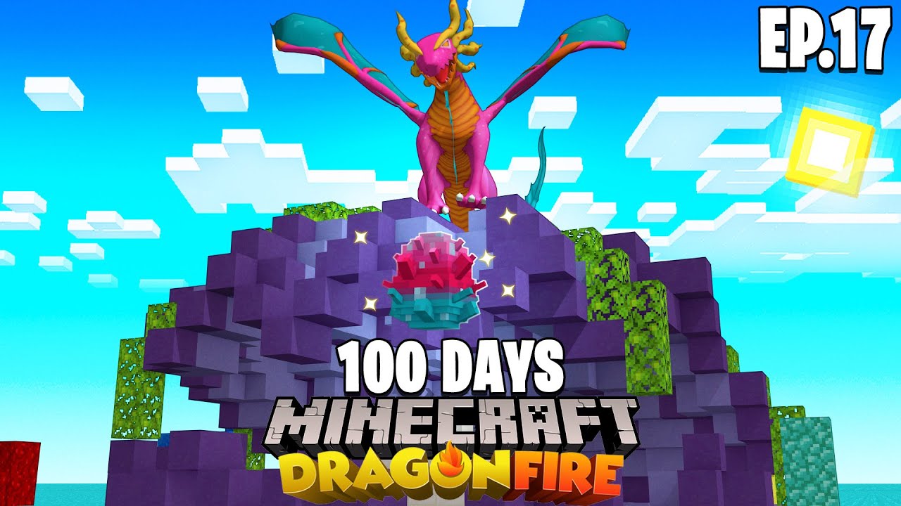 100 DAYS in Minecraft DRAGON FIRE... Episode #17 - YouTube