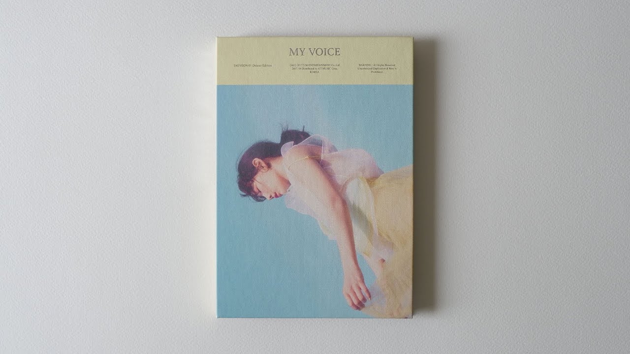 Unboxing : 1st Album My Voice Deluxe Editions (SKY Ver.) - TAEYEON 태연 ...