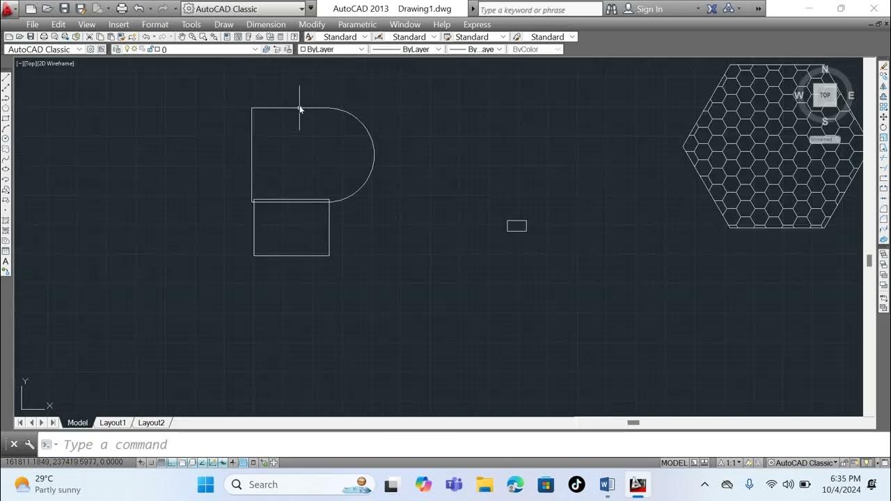 How to use the modifying tool commands in AutoCAD - YouTube