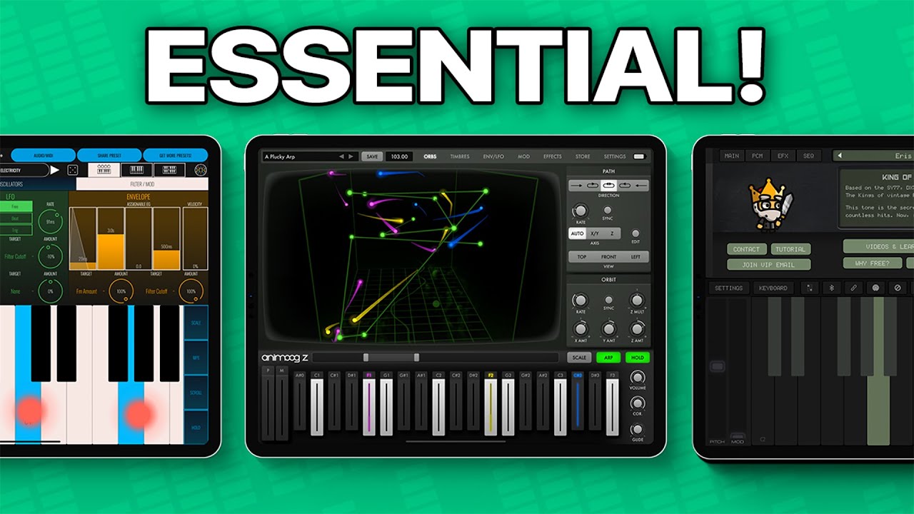 The best free synthesizer apps on iPad - YouTube