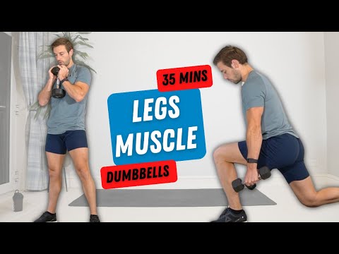35 MIN DUMBBELL LEGS WORKOUT to BUILD MUSCLE