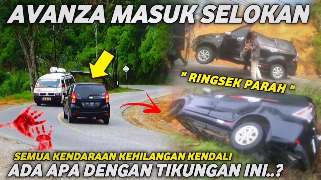DI TIKUNGAN INI MOBIL NYARIS CRASH DAN TERJUN KE JURANG DALAM | MOBIL ...