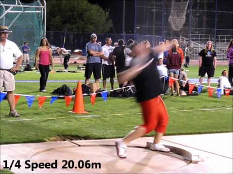 Justin Rodhe Tucson Shot Put 20.06m - YouTube