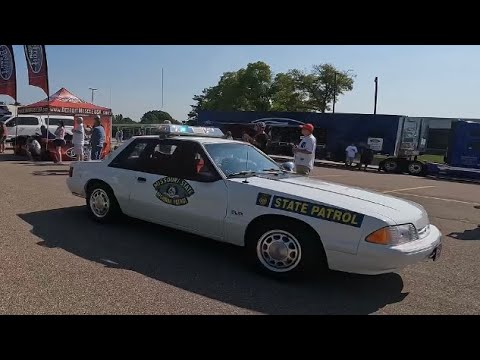 SSP Foxbody Mustangs On Patrol At Motor City Foxfest - YouTube