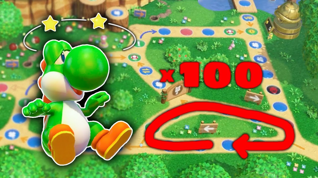TRAPPED at the START of the board in Mario Party Superstars! - YouTube