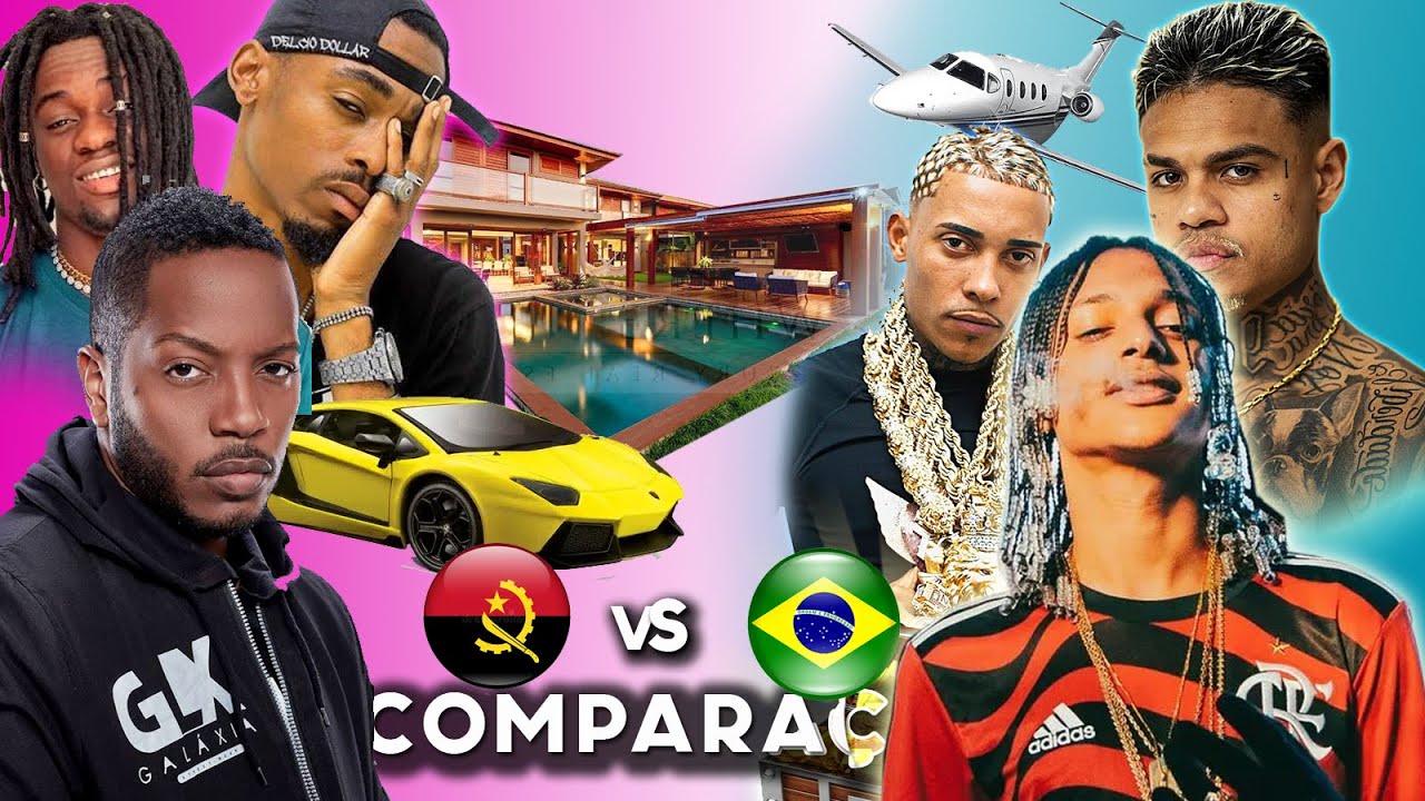 Comparação de rappers, trappers, funkeiros Angola vs Brasil | parte 2 ...