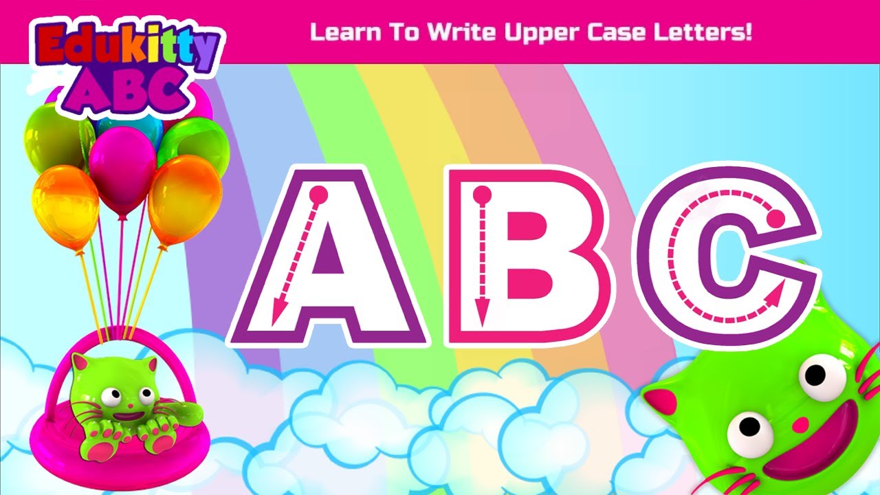 EduKitty ABC #1 - Practice Handwriting by Tracing Uppercase Letters A-Z ...