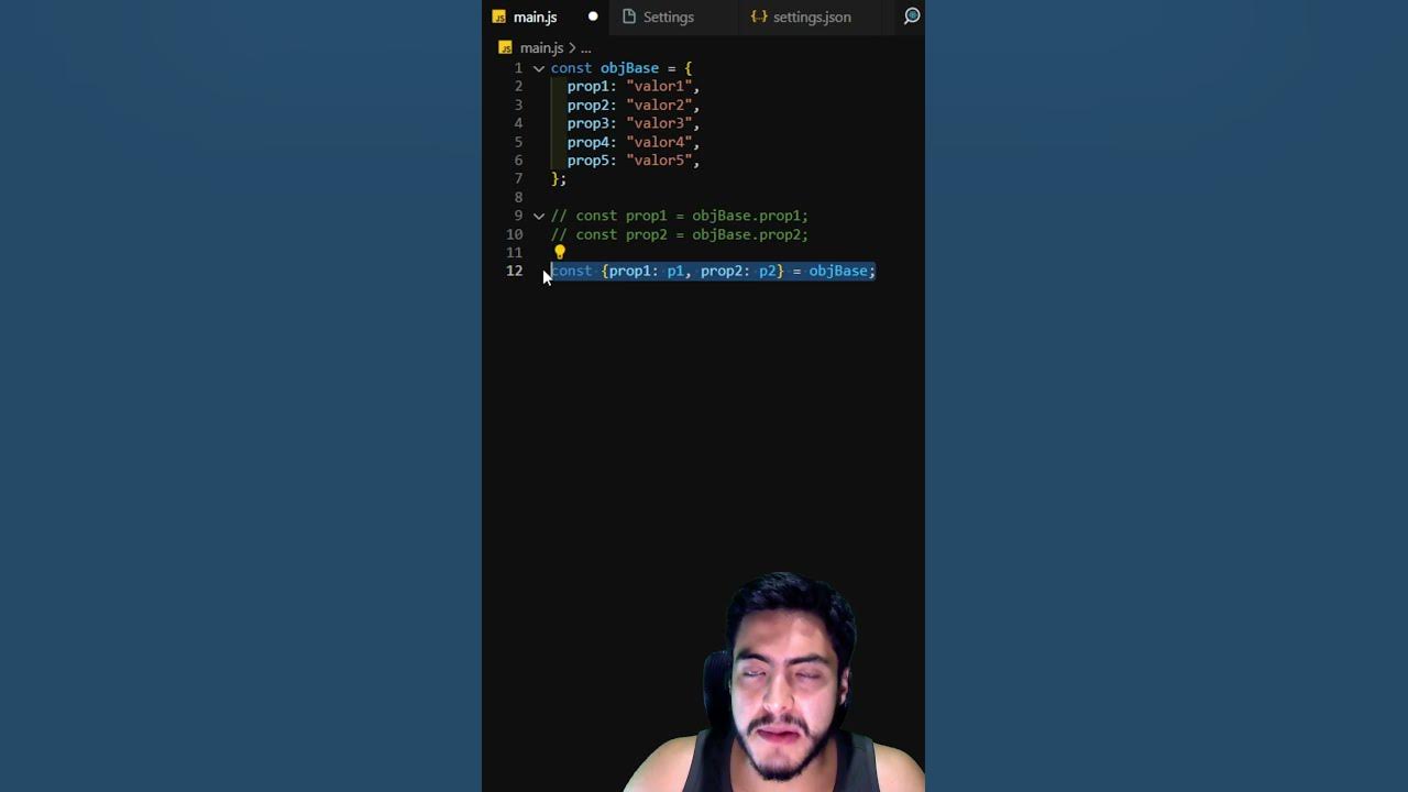 Destructuring Assignment En Javascript Javascript Codigo Frontend Backend Nodejs