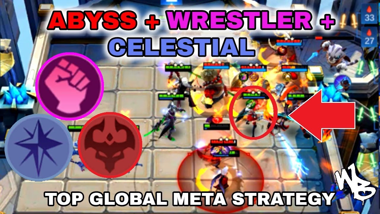 ABYSS + WRESTLER + CELESTIAL NEW META STRATEGY - MAGIC CHESS BEST ...