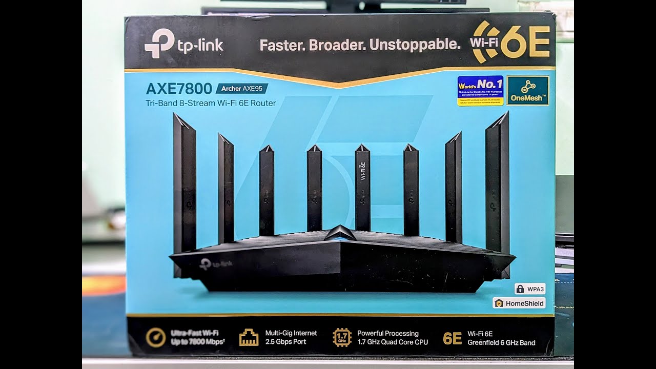 TP-Link Archer AXE95 - Unboxing | WI-FI 6E | TPLINK | AXE7800 - YouTube