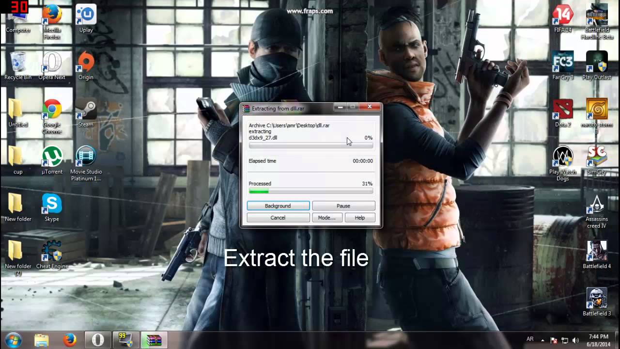 How to fix watch dogs error 0xc00007b 100% - YouTube