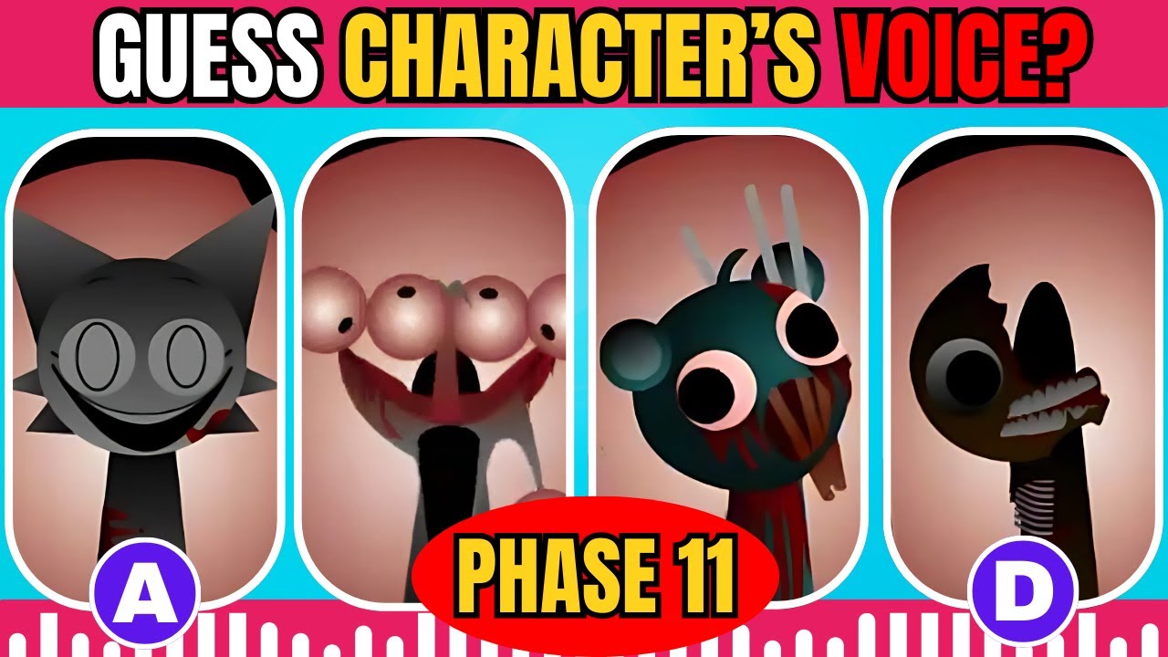 Recognize Sprunki Phase 11 Characters From Their Voice! Wenda, Clukr, Sky! - YouTube