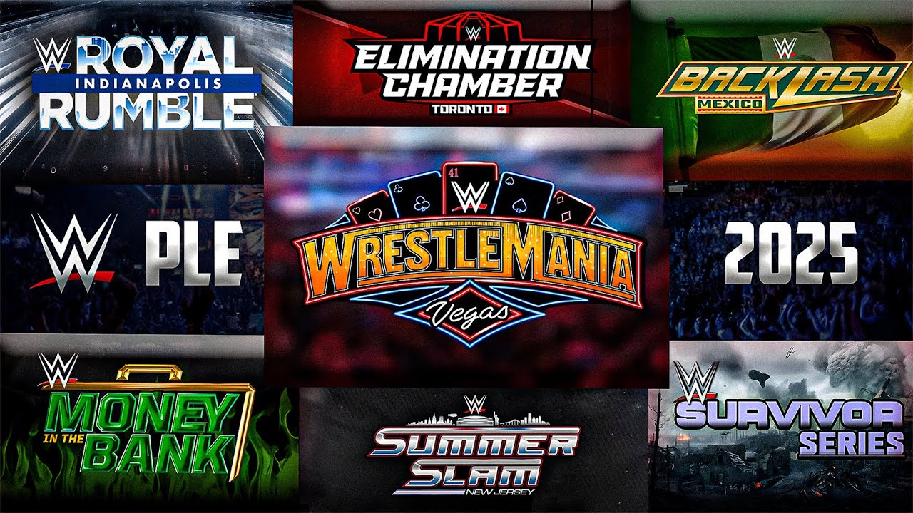 WWE All PLE Events 2025 | Full Schedule | January - December | Date ...