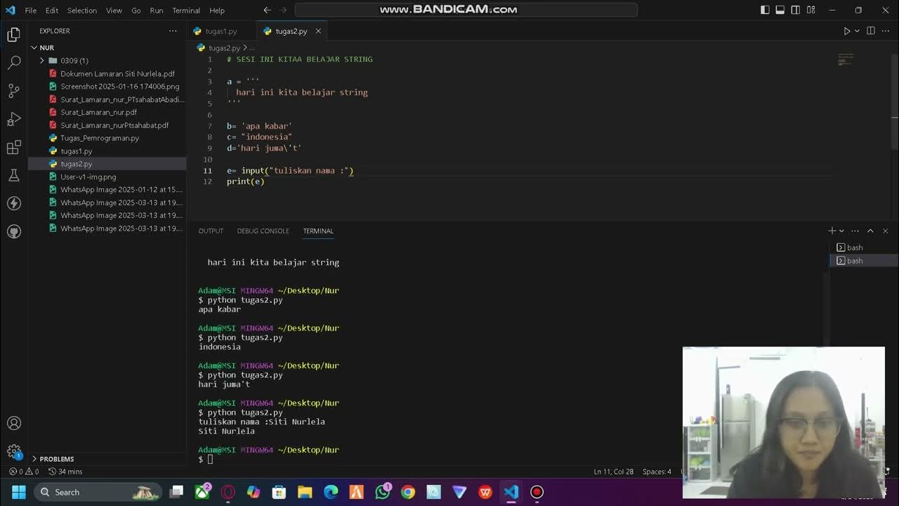Tugas pemrograman 2 siti nurlela kelas tele 002 - YouTube