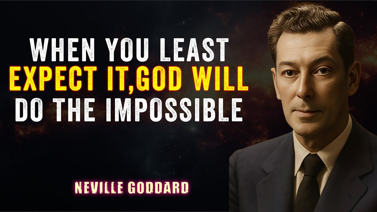 When You Least Expect It, God Will Do the Impossible” - NEVILLE GODDARD ...