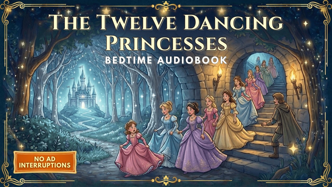 The Twelve Dancing Princesses 🩰 Audiobook and Bedtime Story (7 Minutes ...