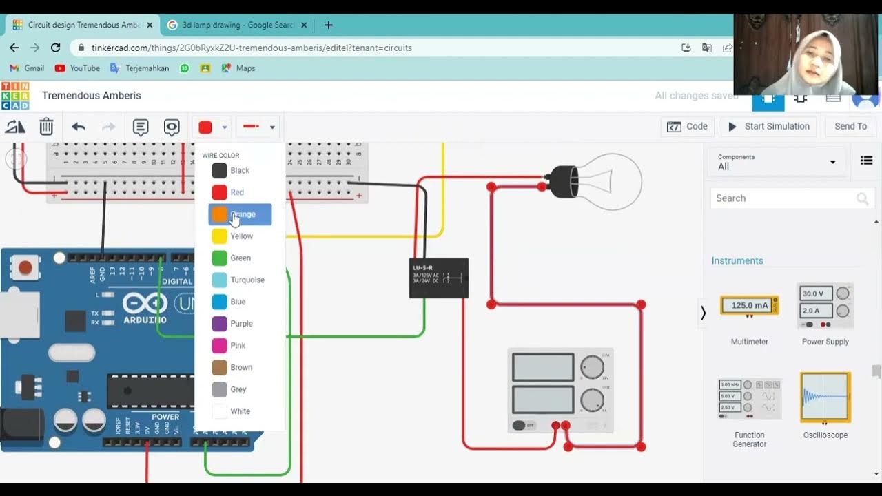 Automatic Lightning System menggunakan Tinkercad - YouTube