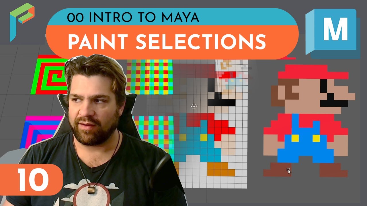 Intro to Maya - Lesson 10: Paint Selections - YouTube
