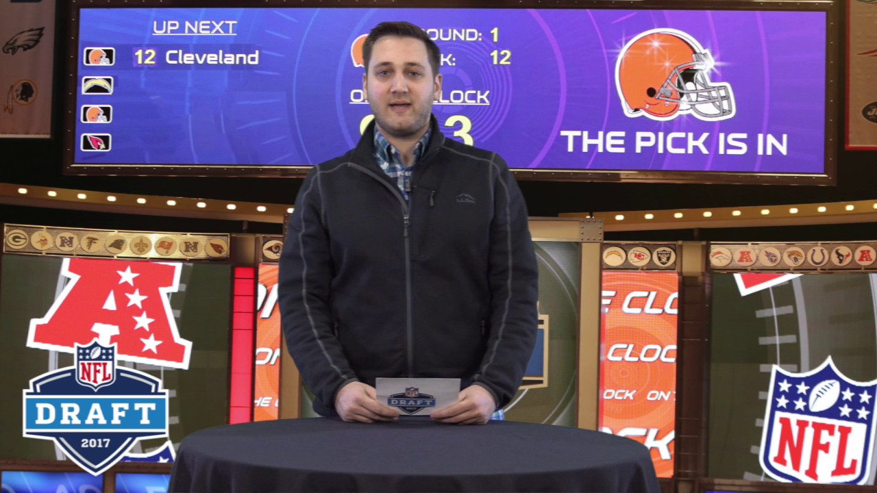 With the number 12 pick in the 2017 NFL draft, the Browns select ...