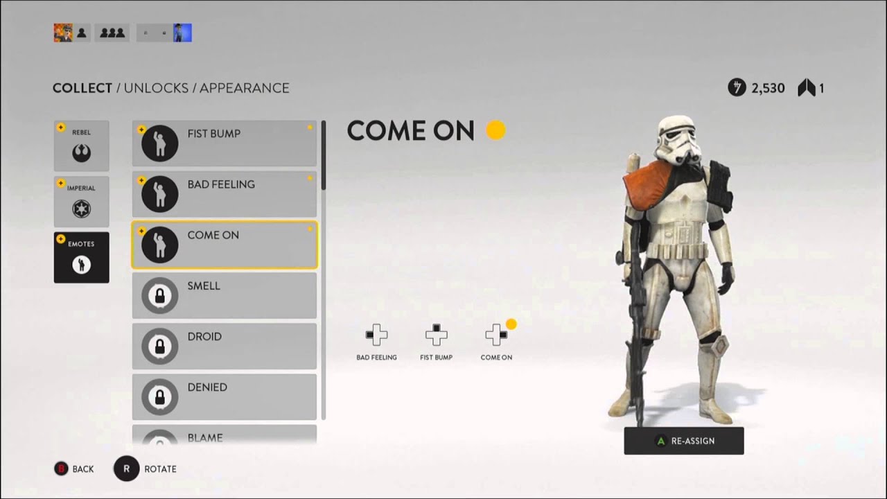 Star Wars: Battlefront- Character Customization: Appearance - YouTube
