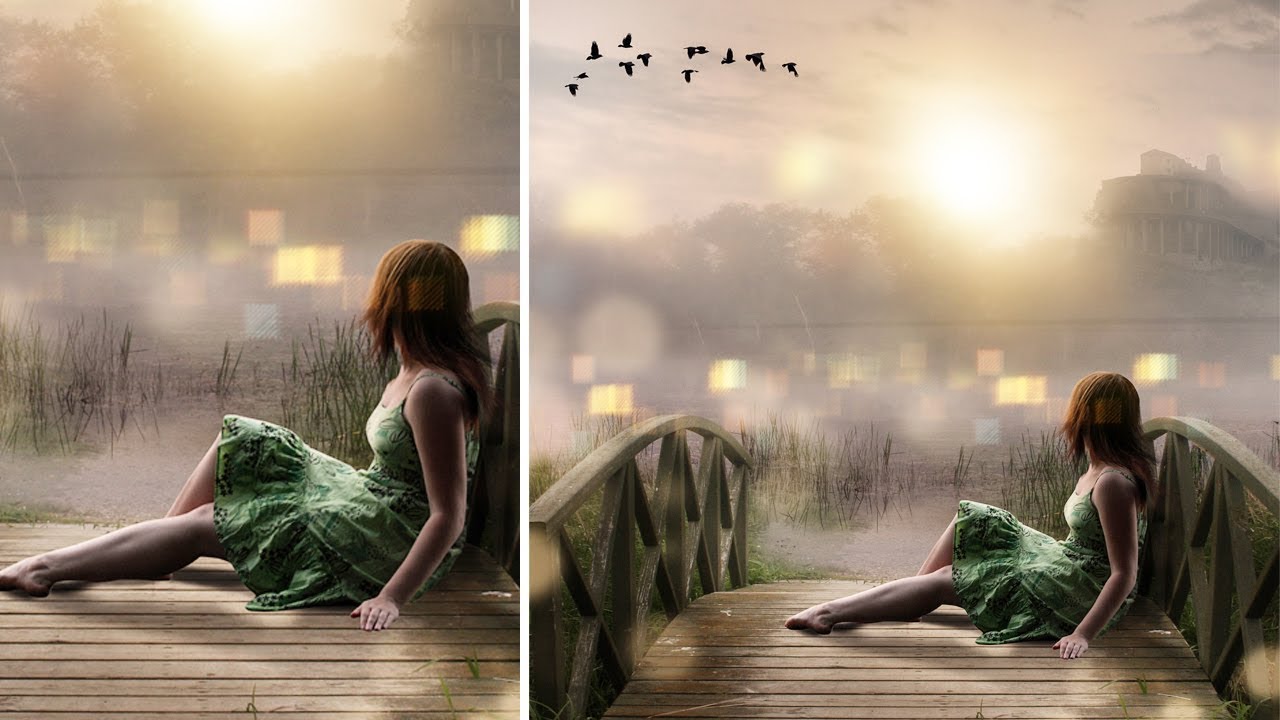 Manipulation Photoshop Tutorial - On the Bridge - YouTube