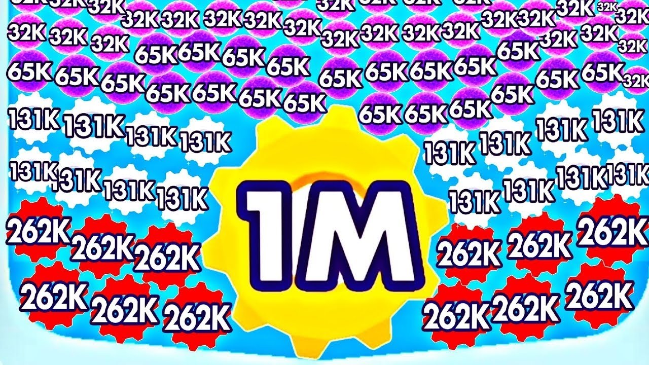 BOUNCE MERGE 2048 - Satisfying Asmr Gameplay (Reach 1M, Level Up Balls ...