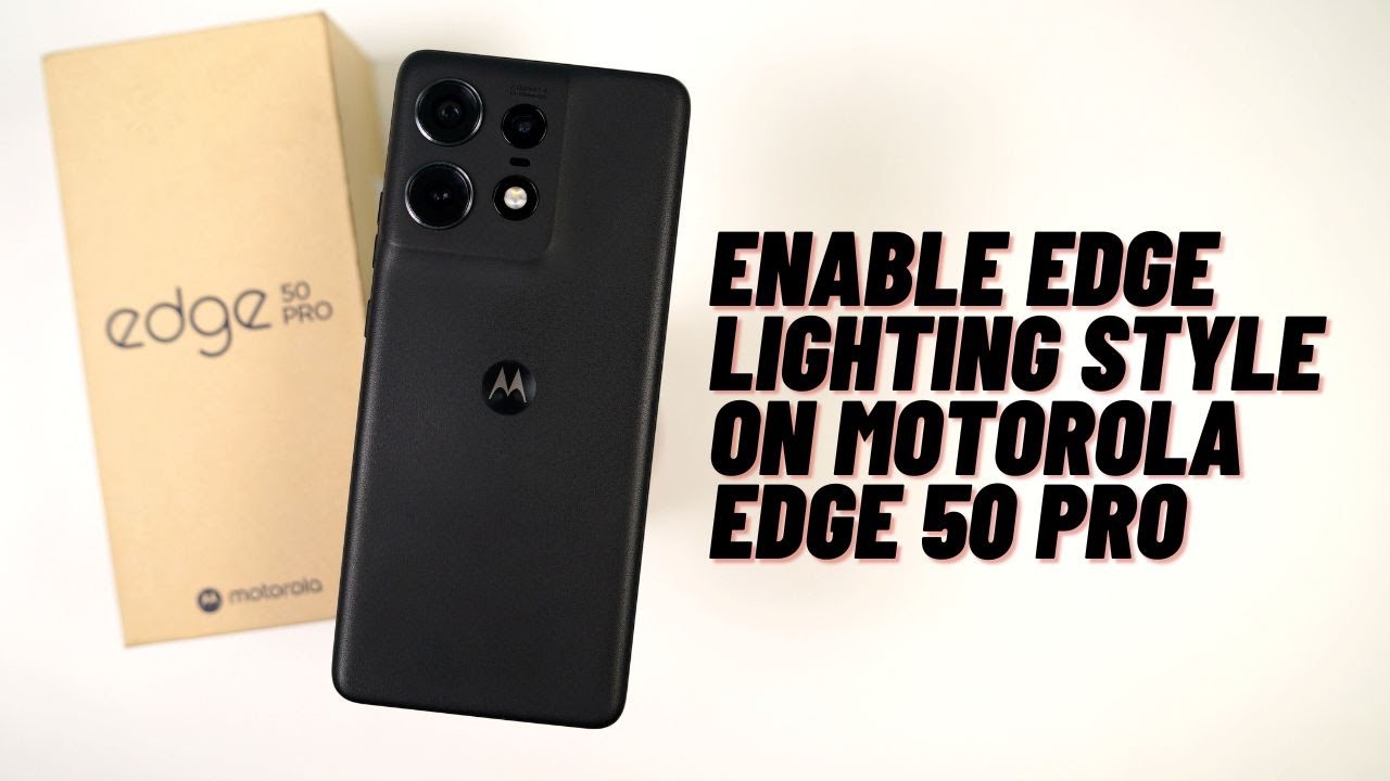 How to enable edge lighting style on Motorola Edge 50 Pro - YouTube