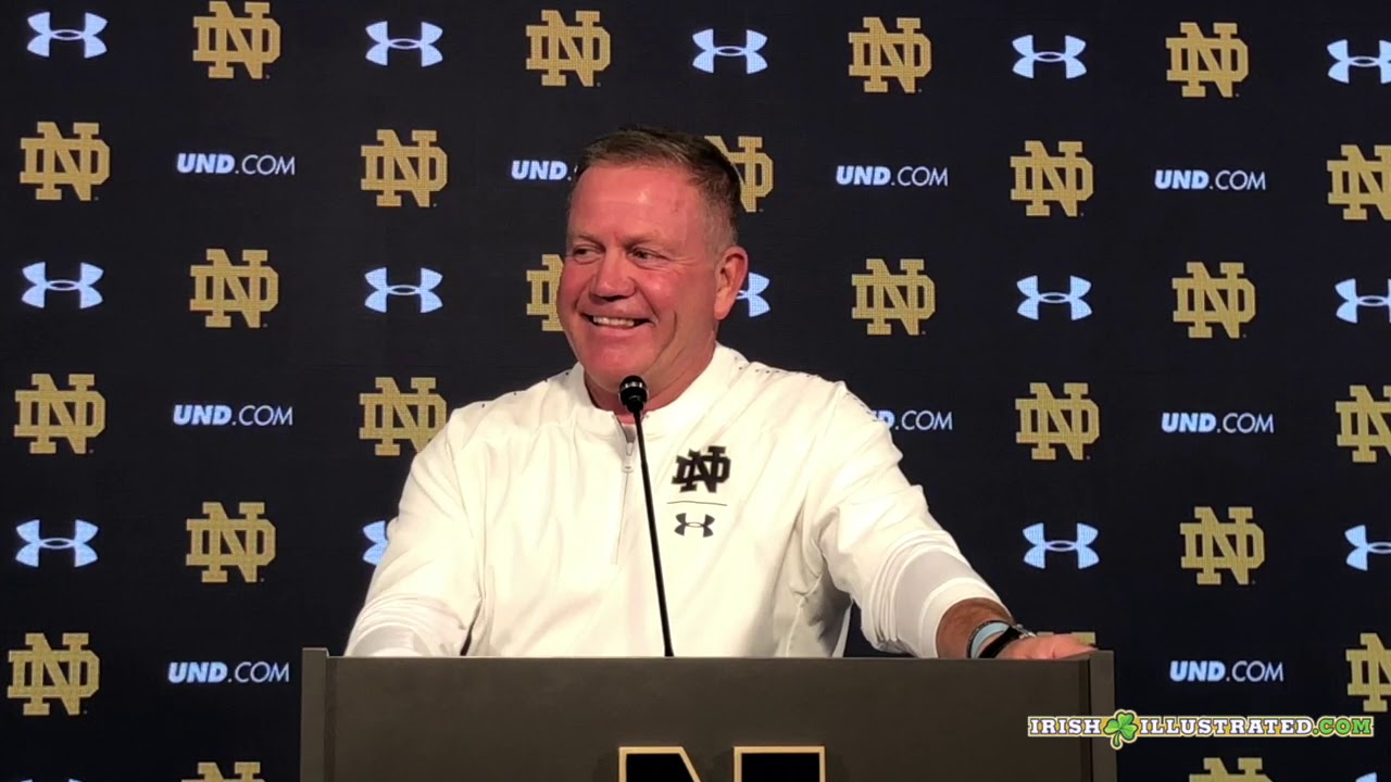 Brian Kelly on Ian Book's performance against Stanford - YouTube