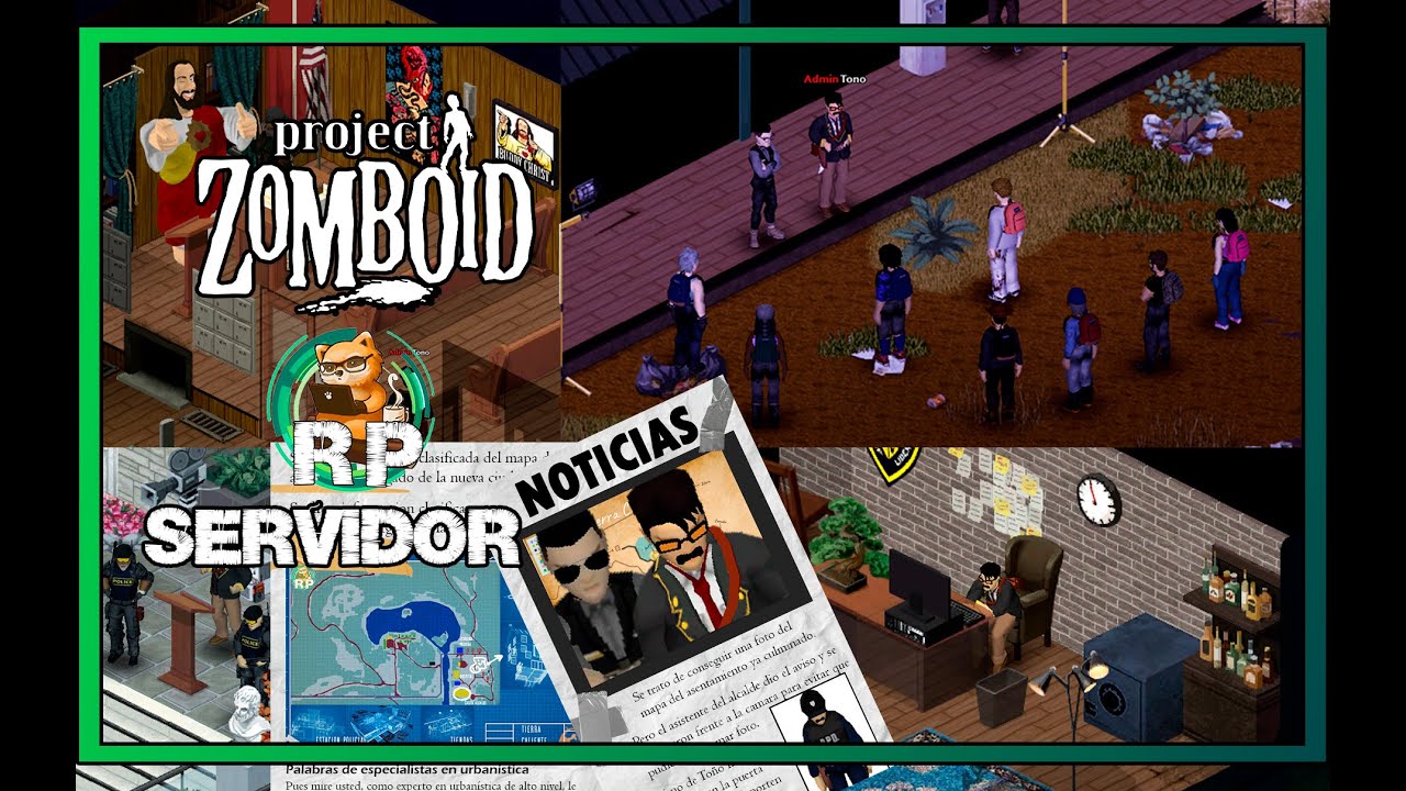 Mi primera vez en MI PROPIO SERVIDOR Project Zomboid ROLEPLAY - YouTube