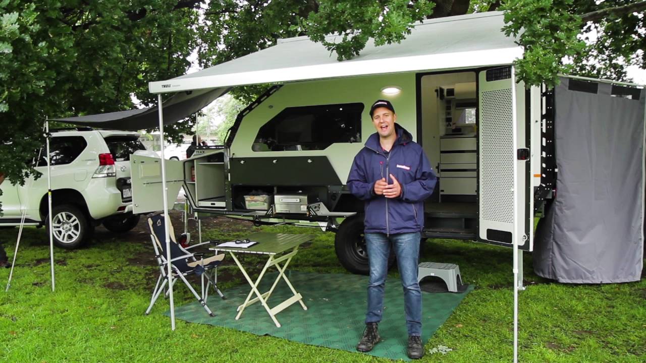 Track Trailer TOPAZ - Camper Trailer / Hybrid Awards - YouTube