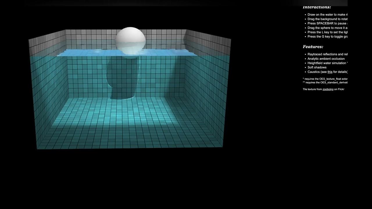REALISTIC WATER PHYISICS using webGL #shorts - YouTube