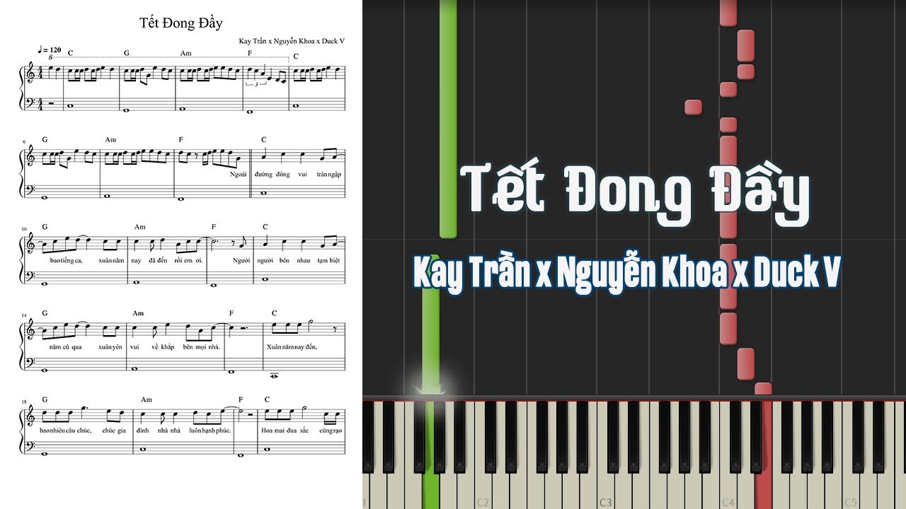 Tết Đong Đầy - Kay Trần x Nguyễn Khoa x Duck V - Piano Tutorial - YouTube