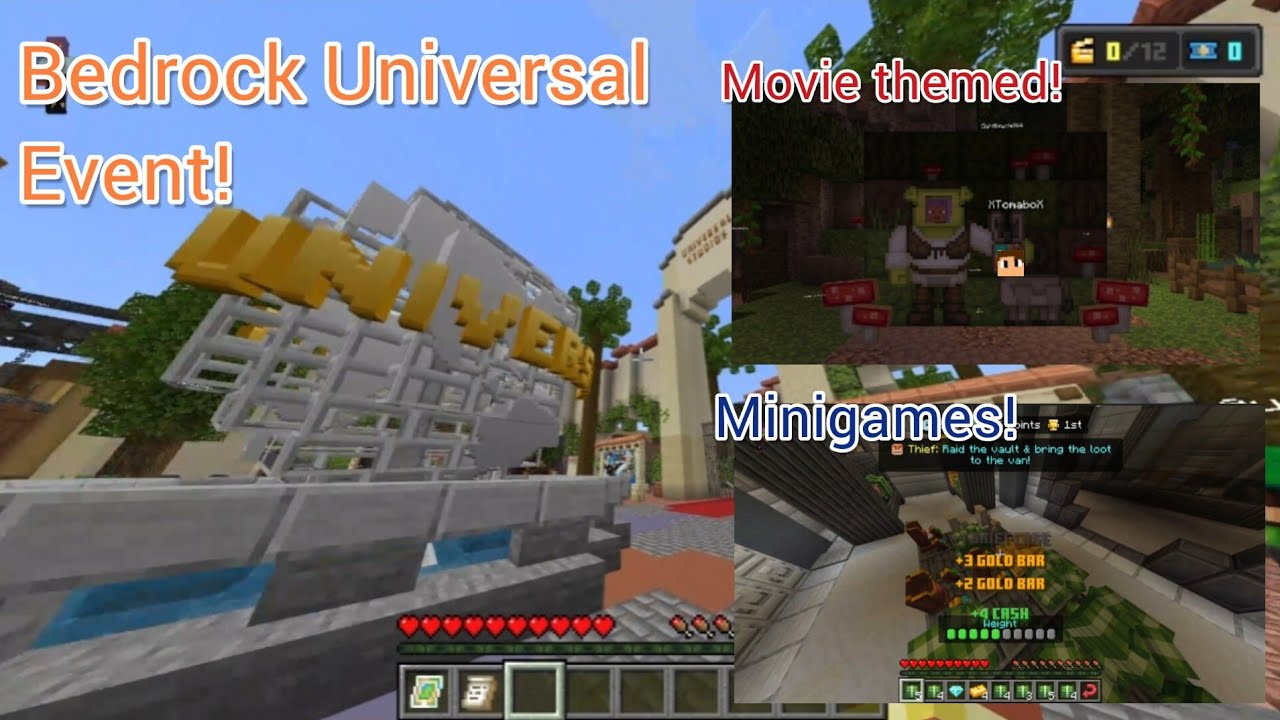 Universal Studio Minecraft Movie minigames Server! - YouTube