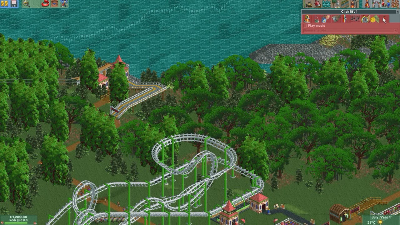 Roller Coaster Tycoon 2 Walkthrough Part 46 (Victoria Falls) - YouTube
