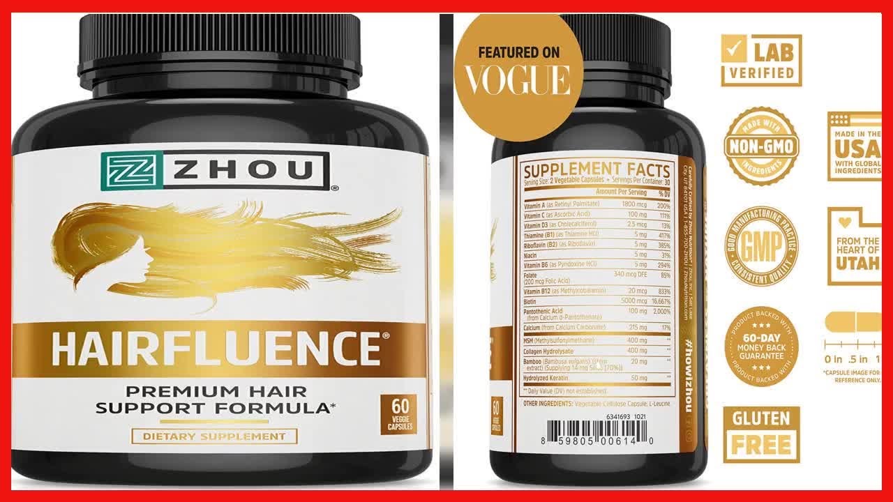 Zhou Hairfluence | Premium Hair Growth Formula for Longer, Stronger ...