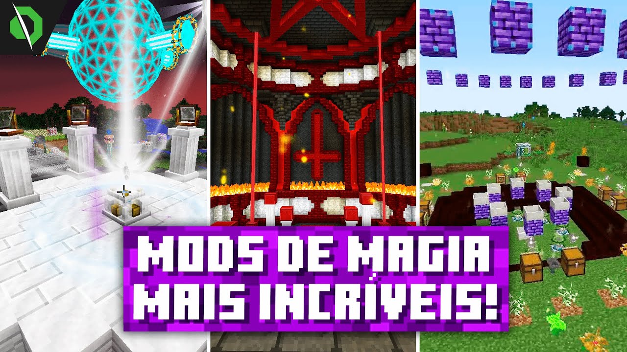 TOP 6 MELHORES MODS DE MAGIA PARA O MINECRAFT! - YouTube