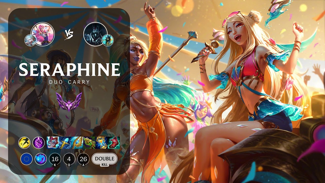 Seraphine Bot vs Karthus - EUW Master Patch 12.23 - YouTube
