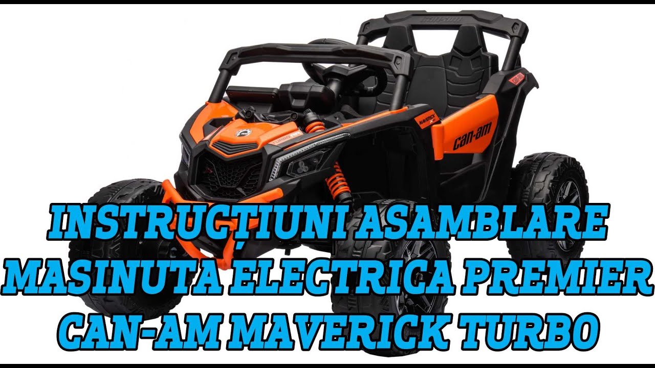 Prezentare masinuta electrica Premier Can-Am Maverick Turbo - YouTube
