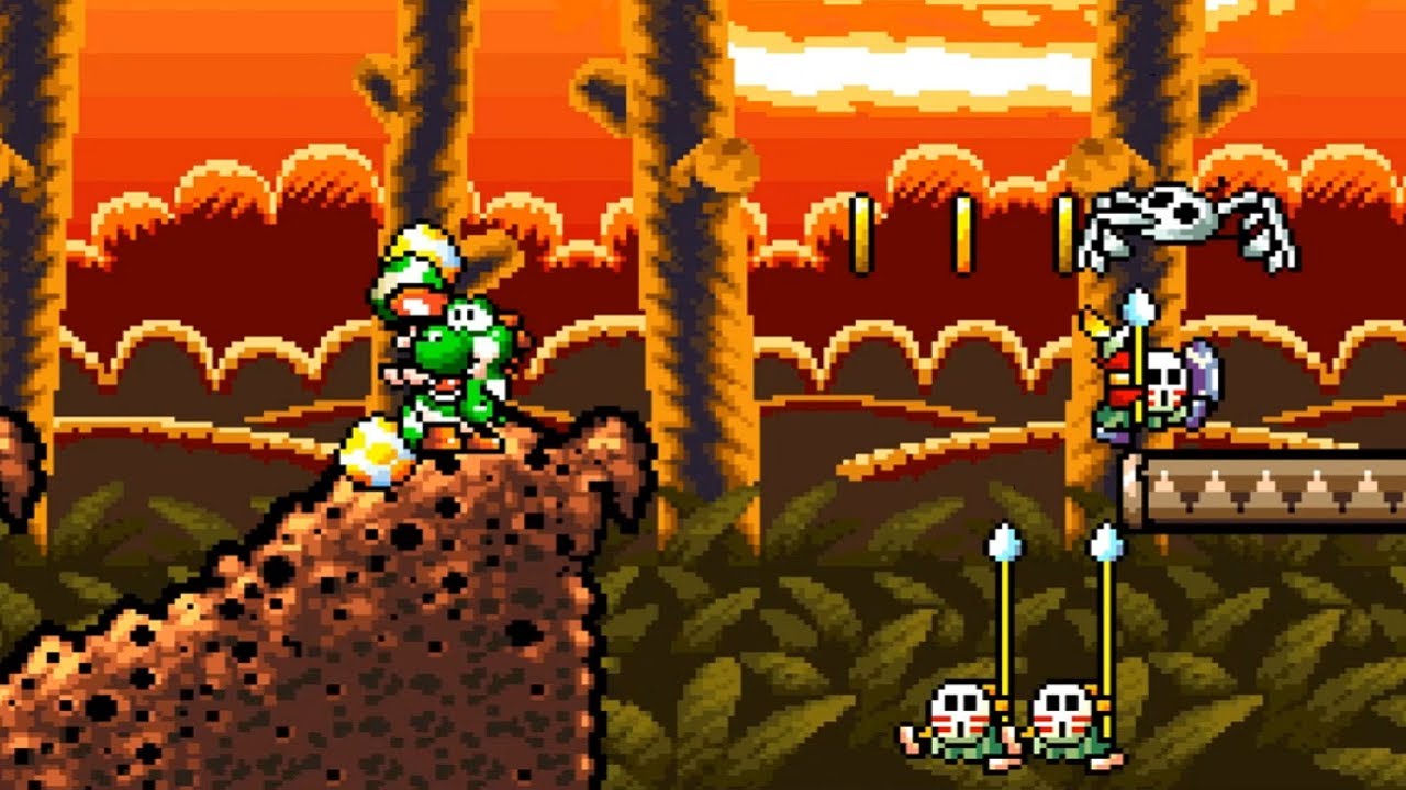 Yoshi's Island - 23 - avoiding dead drops - YouTube