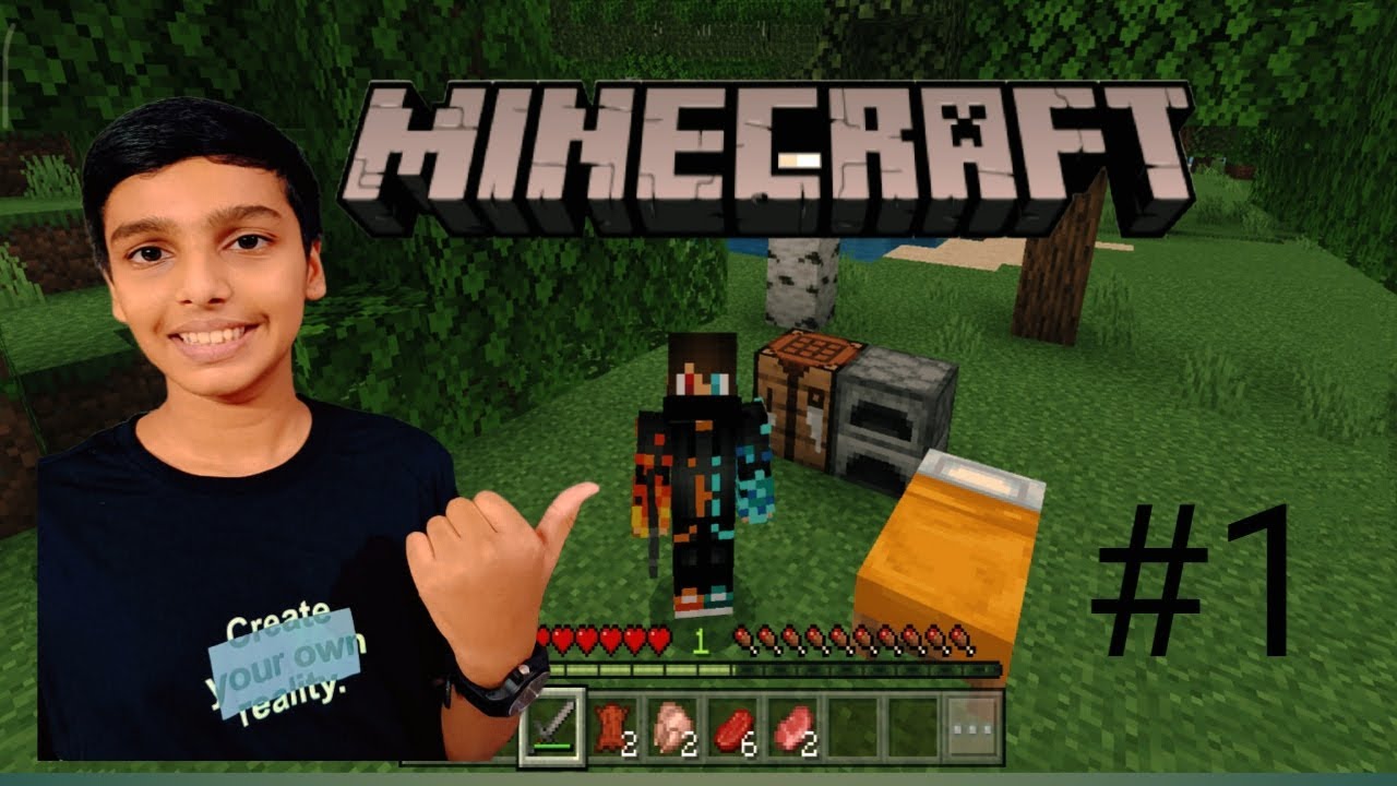 Making basic needs for survival..!!! Minecraft Survival #1 - YouTube