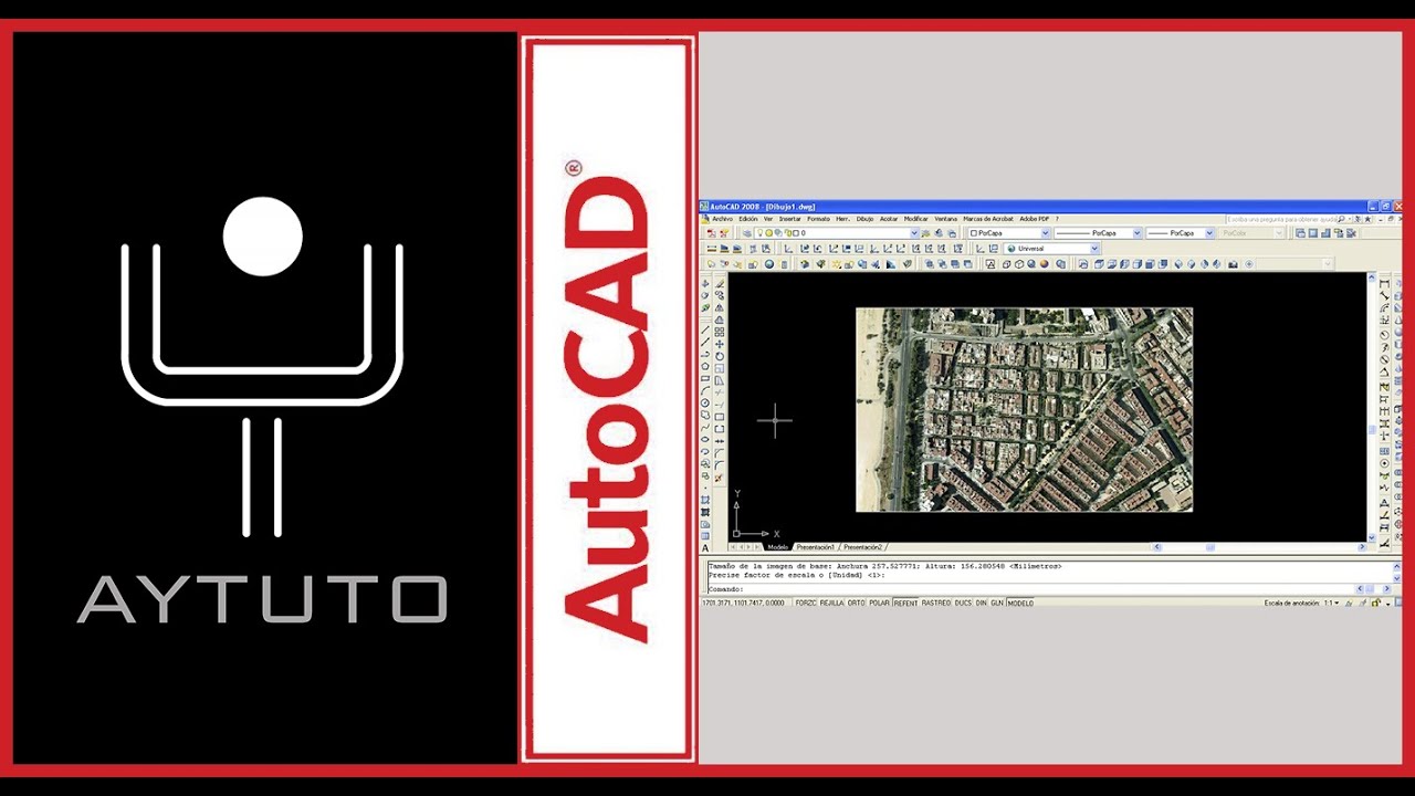 Insertar una imagen en AUTOCAD - YouTube