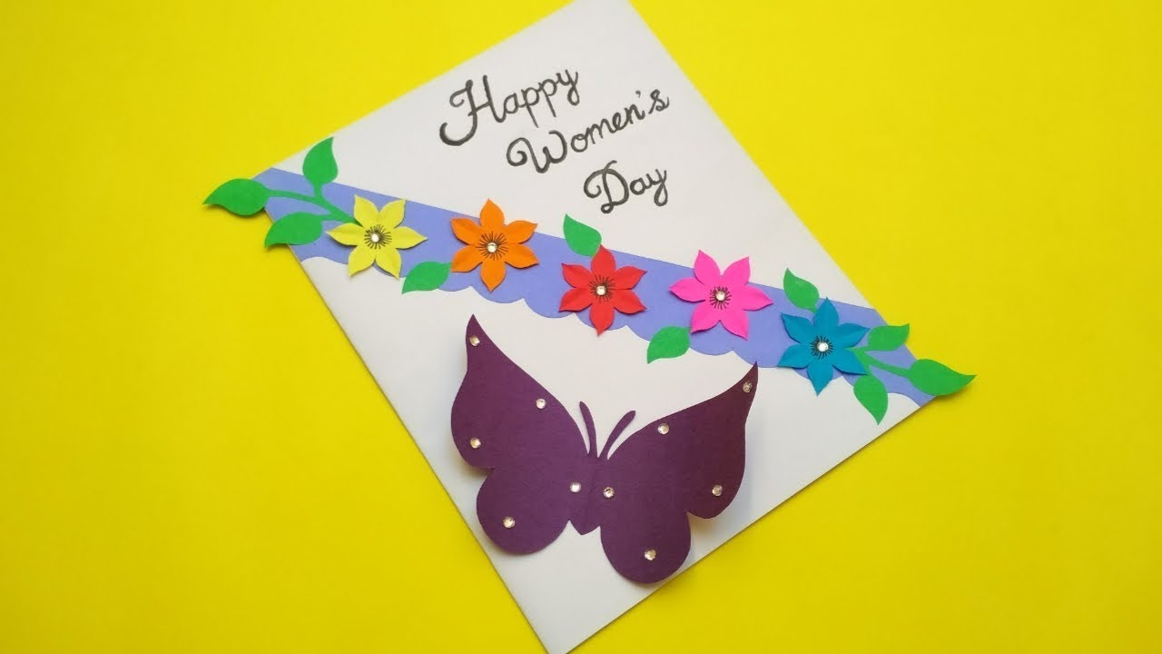 Women's Day Greeting Card | Women's Day Card Idea | Beautiful Card ...