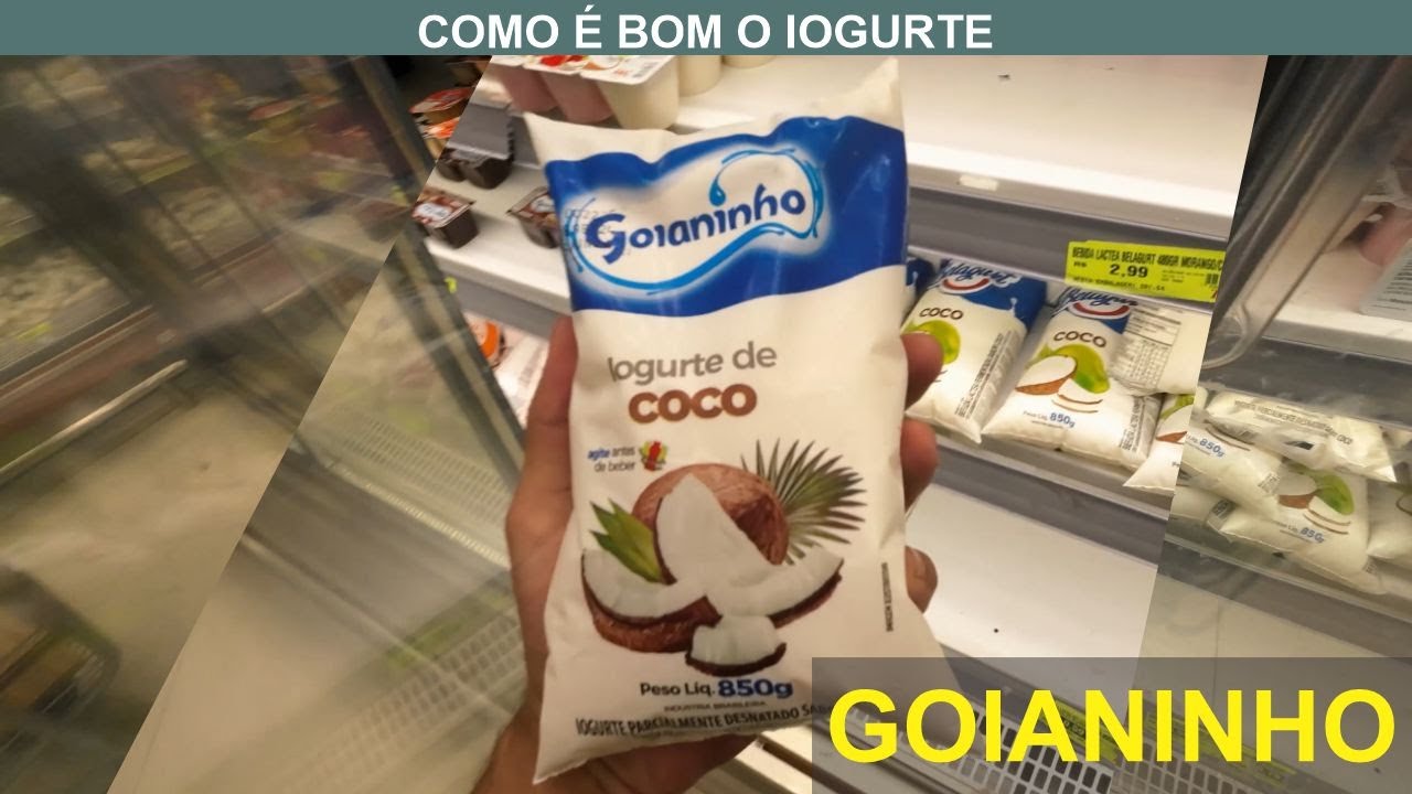 🏍Goianinho Iogurte de coco com rosquinhas sabor chocolate Mabel - YouTube