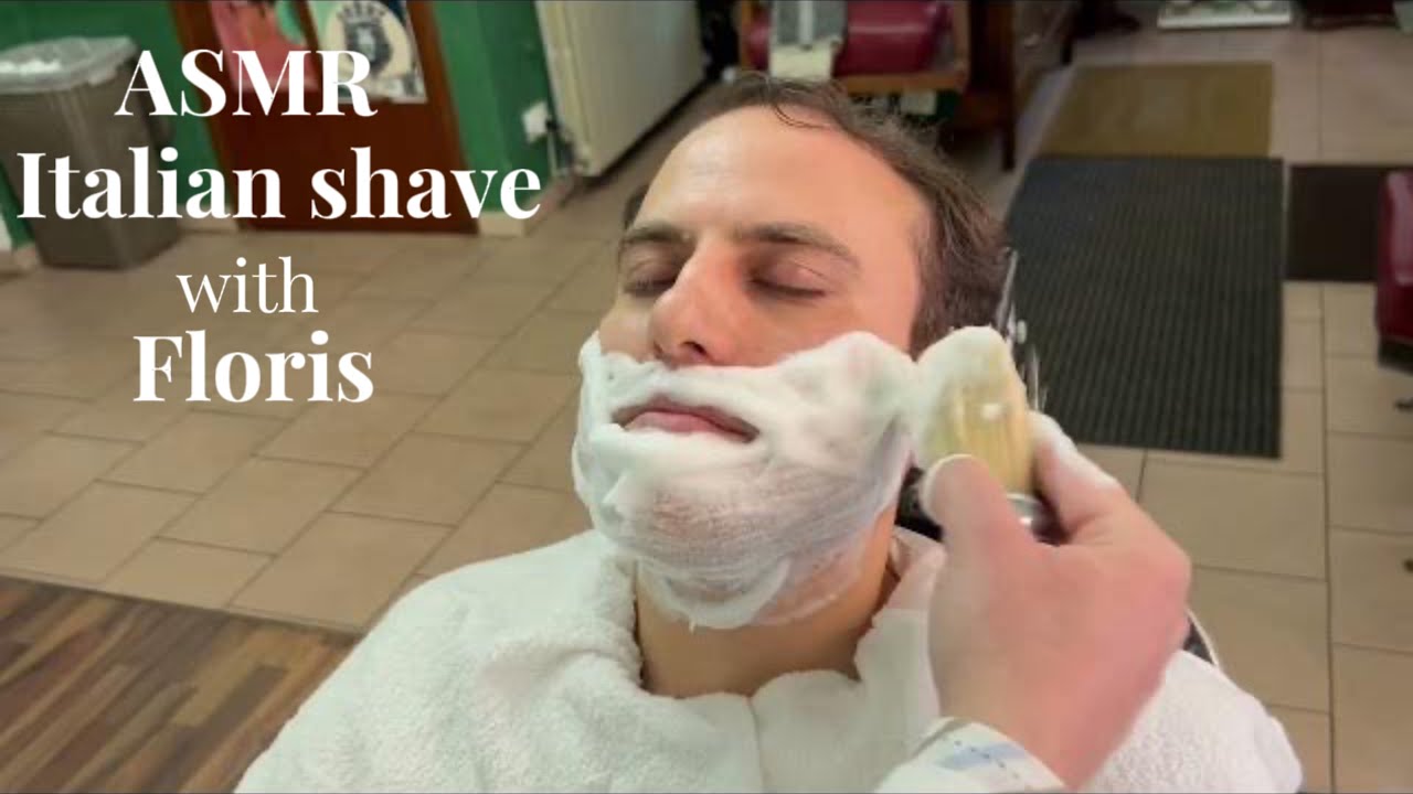 ASMR ITALIAN SHAVE with FLORIS élite soap 🏴󠁧󠁢󠁥󠁮󠁧󠁿🪒 - YouTube