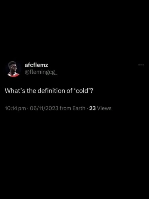 Definition of cold 🥶 🥶 - YouTube