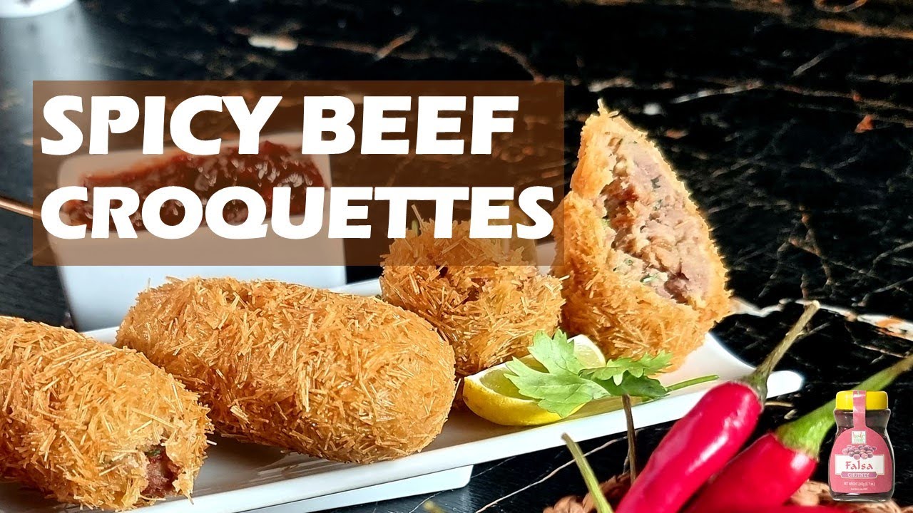 How To Make Potato & Beef Croquettes - YouTube