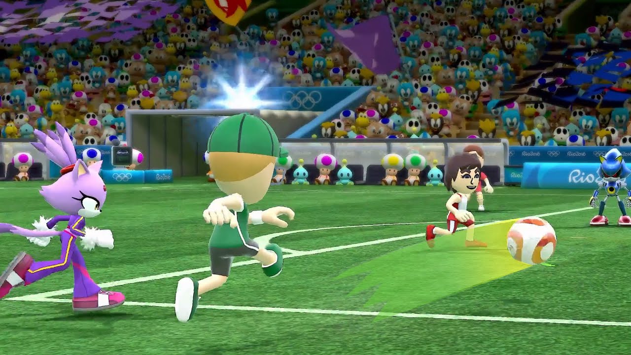 Mario & Sonic At The Rio 2016 Olympic Games Football Competitors Mii ...