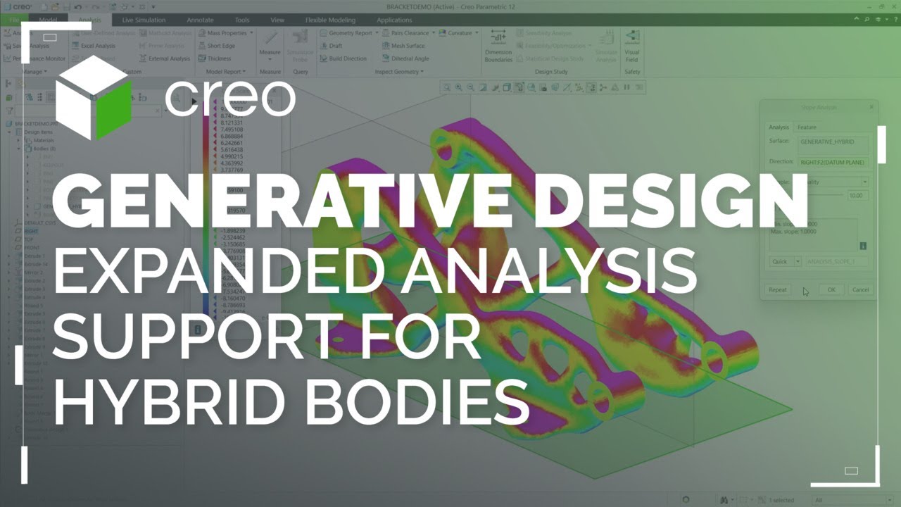 Expanded Generative Analysis Support for Hybrid Body | Creo 12 - YouTube