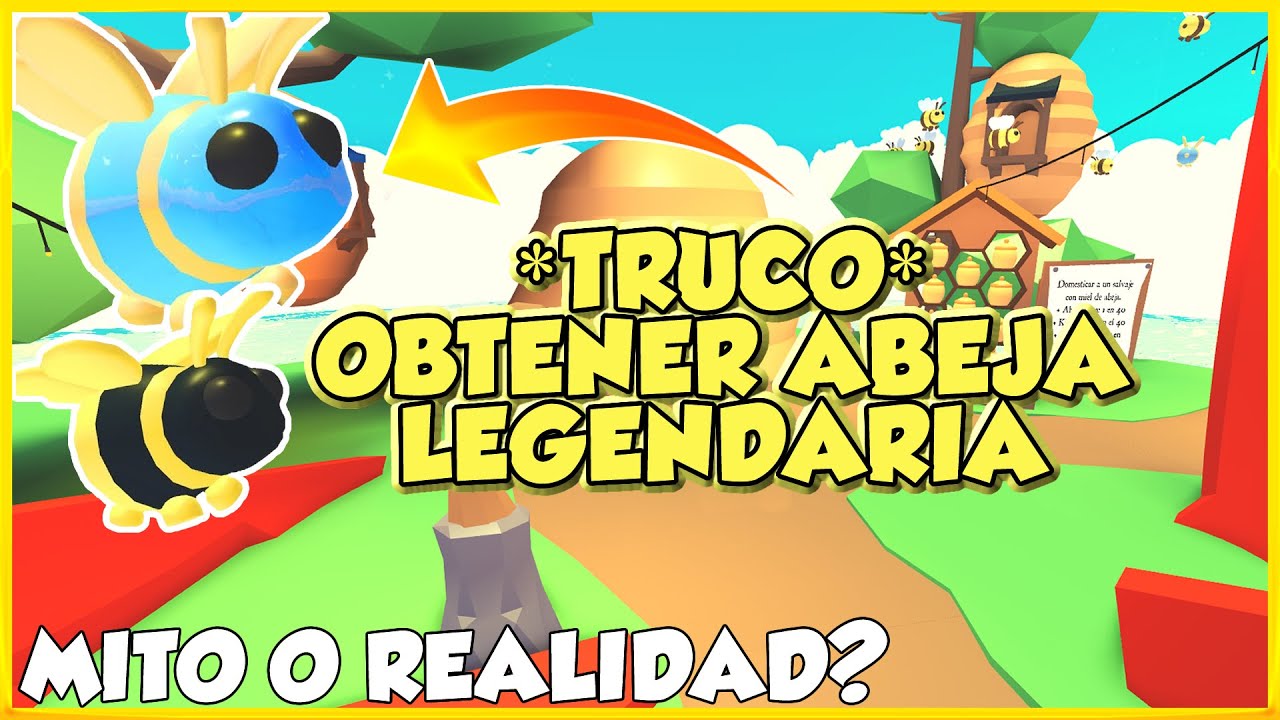 *TRUCO* OBTENER UNA ABEJA LEGENDARIA EN ADOPT ME - YouTube
